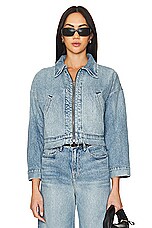 NSF Conway Zip Denim Jacket in Oceanside | REVOLVE