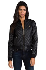 Obey Riot Squad Bomber Jacket en Black | REVOLVE