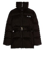 OFF-WHITE Tuck Detail Puffer in Black | REVOLVE