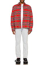 OFF-WHITE Flannel Skate Shirt in Red & Black | REVOLVE