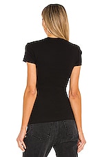 OFF-WHITE Basic Ribbed Tee in Black & White | REVOLVE