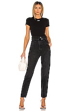 OFF-WHITE Basic Ribbed Tee in Black & White | REVOLVE