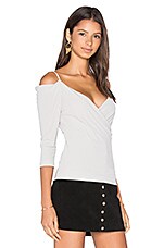 OLCAY GULSEN Off Shoulder Strap Top in Pebble Grey | REVOLVE