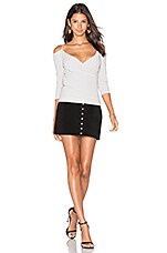 OLCAY GULSEN Off Shoulder Strap Top in Pebble Grey | REVOLVE