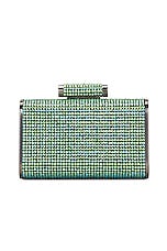 olga berg Bae Crystal Clutch in Green | REVOLVE