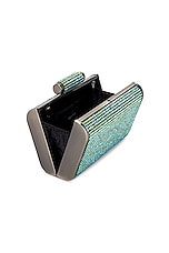 olga berg Bae Crystal Clutch in Green | REVOLVE