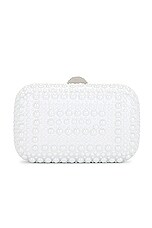 olga berg Ari Hotfix Clutch in White | REVOLVE