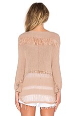 One Grey Day Jeffrey Crew Neck Sweater in Soft Camel | REVOLVE