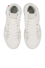 On The Roger Clubhouse Mid Sneaker in White & Sand | REVOLVE