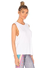 onzie Twist Back Tank in White | REVOLVE