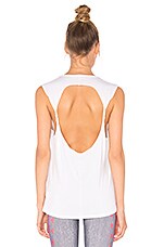 onzie Twist Back Tank in White | REVOLVE