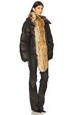 Ottolinger Woven Deconstructed Double Zip Puffer Jacket in Brown | REVOLVE