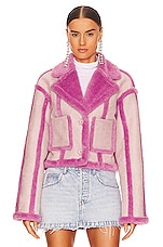 OW Collection Berlin Faux Fur Jacket in Lavender | REVOLVE