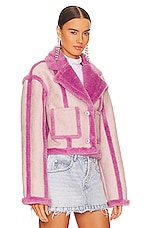OW Collection Berlin Faux Fur Jacket in Lavender | REVOLVE