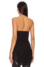 OW Collection Sandy Chiffon Tie Top in Black Caviar | REVOLVE