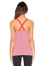 Patagonia Cross Back Tank in Vista Stripe Shock Pink | REVOLVE