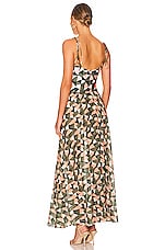 PatBO Plitka Sleeveless Lace Up Maxi Dress in Olive | REVOLVE