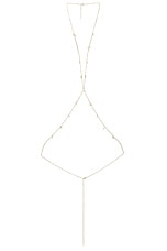 petit moments Pearl Body Chain in Gold | REVOLVE