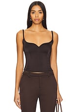 Paris Georgia Heart Top in Chocolate | REVOLVE