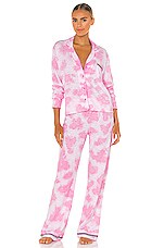 Pitusa Pima PJ Pants in Bubblegum Pink Tie Dye | REVOLVE