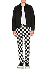 Publish Classic Fit Check Pant in Black | REVOLVE
