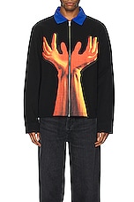 Pleasures Hands Work Jacket in Black | REVOLVE