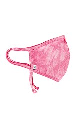Plush Adjustable Face Mask in Pink Tie Dye | REVOLVE