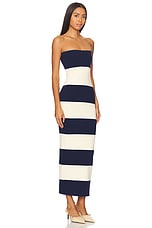 Posse Theo Strapless Dress in Ink & Cream | REVOLVE
