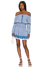 Poupette St Barth Galia Mini Skirt in Blue Mistral | REVOLVE