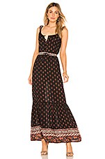Raga Nocturnal Daze Ruffle Sleeve Maxi In Black in Black | REVOLVE