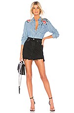 Rails Ingrid Button Down Shirt in Medium Vintage Rose Bud Embroidery ...