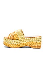 RAS Diva Sandal in Yellow Multi Metallic Raffia | REVOLVE