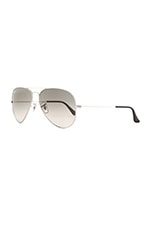 Ray-Ban Aviator Gradient in Light Grey Gradient | REVOLVE
