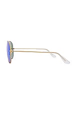 Ray-Ban Aviator Flash in Blue Flash | REVOLVE