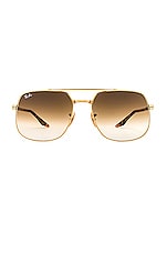 Ray-Ban Metal Square in Gold | REVOLVE