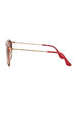 Ray-Ban Double Bridge in Copper Red & Pink Brown Gradient | REVOLVE