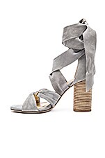 RAYE x For Love & Lemons Myra Heel in Smoke Suede | REVOLVE