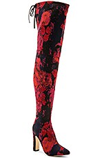 RAYE x STONE_COLD_FOX Foxy Boot in Red Brocade | REVOLVE