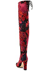 RAYE x STONE_COLD_FOX Foxy Boot in Red Brocade | REVOLVE