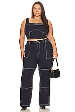 REMI x REVOLVE Yuval Corset Top in Denim Blue | REVOLVE