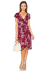 REVERSE Caroline Dress in Maroon Pink Blue Floral | REVOLVE