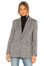 Rag & Bone Ames Linton Blazer in Black & White Multi | REVOLVE
