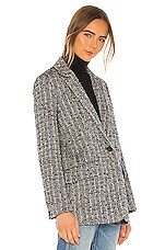 Rag & Bone Ames Linton Blazer in Black & White Multi | REVOLVE