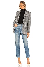 Rag & Bone Ames Linton Blazer in Black & White Multi | REVOLVE