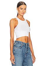 Rag & Bone Essential Rib Crop Tank in White | REVOLVE