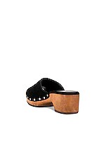 Rag & Bone Mara Clog Slide in Black Suede | REVOLVE