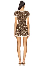 RIXO Maddy Set Pyjamas in Eva Floral Brown | REVOLVE