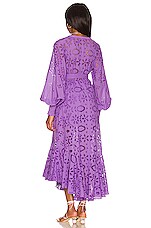 ROCOCO SAND Cape with Tie Up Belt in Violet | REVOLVE