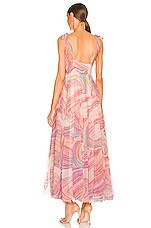 ROCOCO SAND Long Dress in Peach & Lilac | REVOLVE