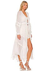 ROCOCO SAND Cape With Belt in Off White | REVOLVE
